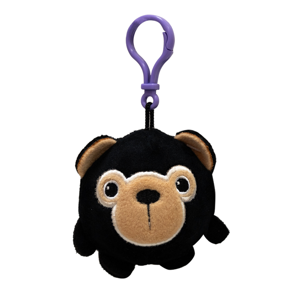Black Bear Squishy Keychain 3" | Parkdale Novelty