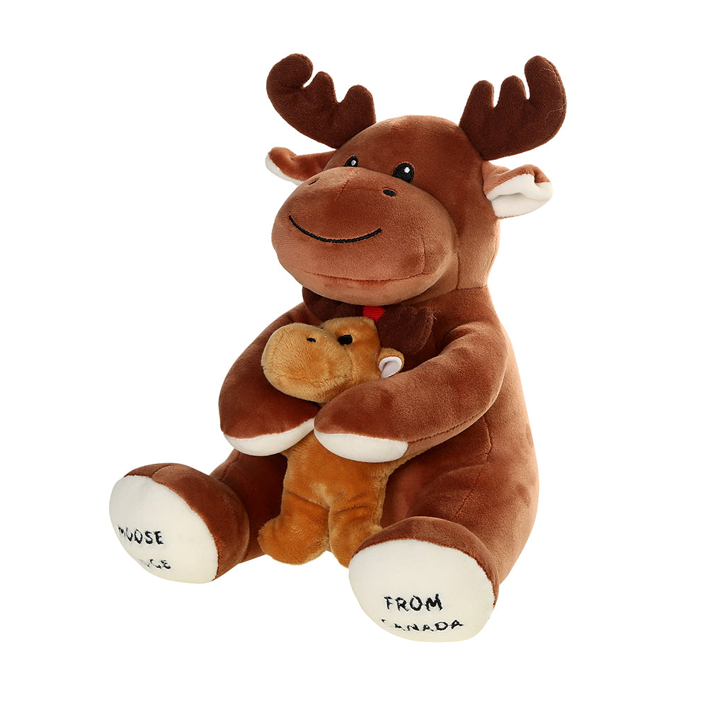 Squishy Hug Mama & Baby, Moose 8"- 64018 – Parkdale Novelty